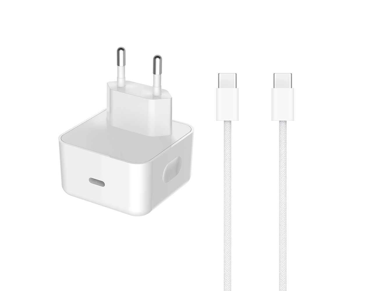 Kucni punjac - iPhone 17/AIR/17 Pro/17 Pro Max Type C na Type C 40W HQ belo (MS)