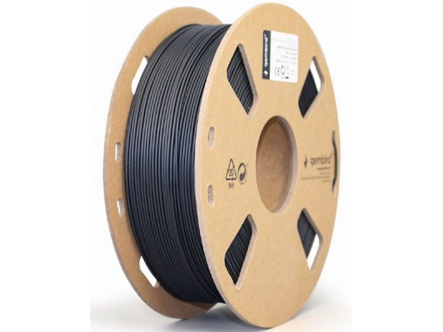 3DP-PLA-01-MTBK Mat PLA Filament za 3D stampac 1.75mm, kotur 1KG, black