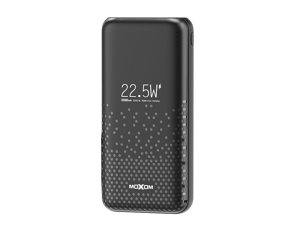 Univerzalna Back Up Baterija Moxom MX-PB203 fast PD20W + SCP22.5W 20000mAh crni (MS)