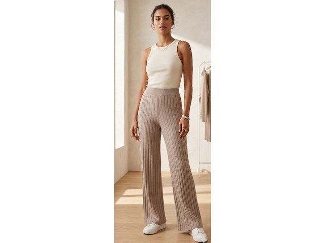 H&;M rebraste pantalone – visok struk