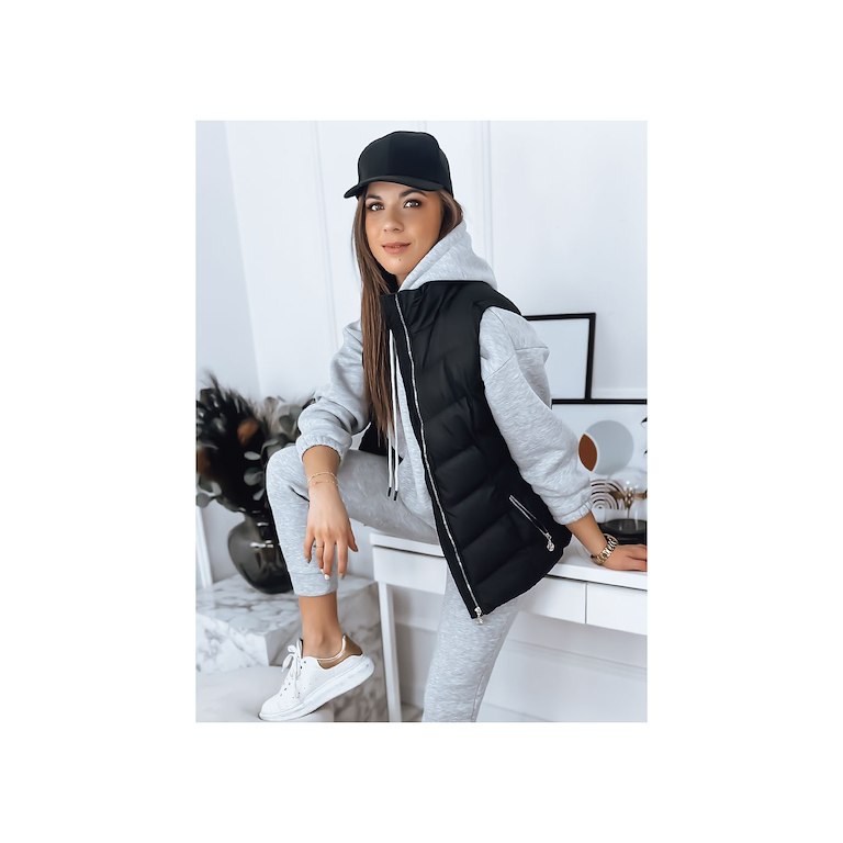 Women's quilted vest MARIN black Dstreet