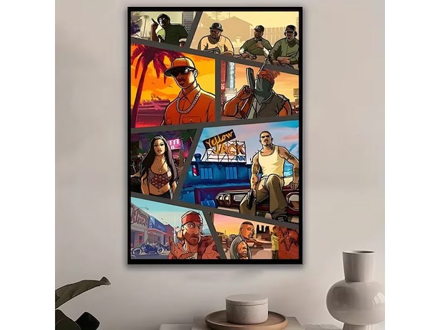 Poster, GTA San Andreas 40x30 cm