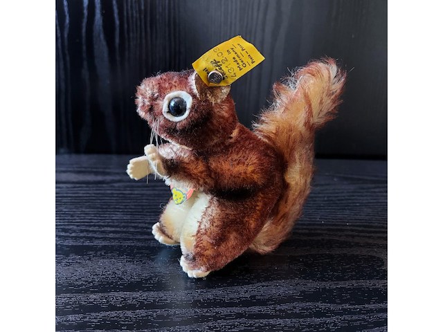 Steiff10 cm veverica Perri  1960 g. Walt Disney RETKO !