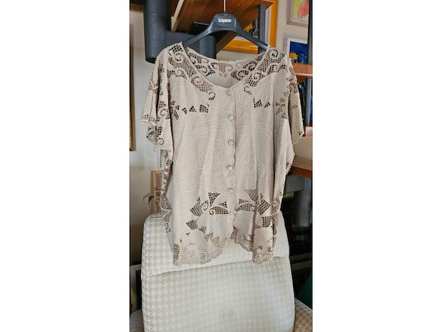 Handmade šlingana bluza, taup