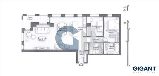 Kings Circle Residences, 114m2, VI