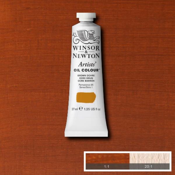 W&N Artists’ Oil Colour WN ARTISTS’ OIL COLOUR 37ML BROWN OCHRE - SER 1