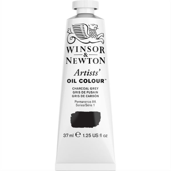 W&N Artists’ Oil Colour WN ARTISTS’ OIL COLOUR 37ML CHARCOAL GREY - SER 1