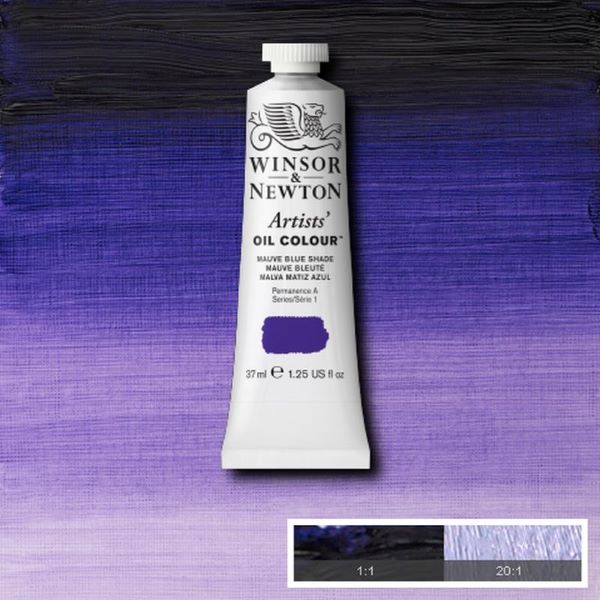 W&N Artists’ Oil Colour WN ARTISTS’ OIL COLOUR 37ML MAUVE B’SHADE - SER 1