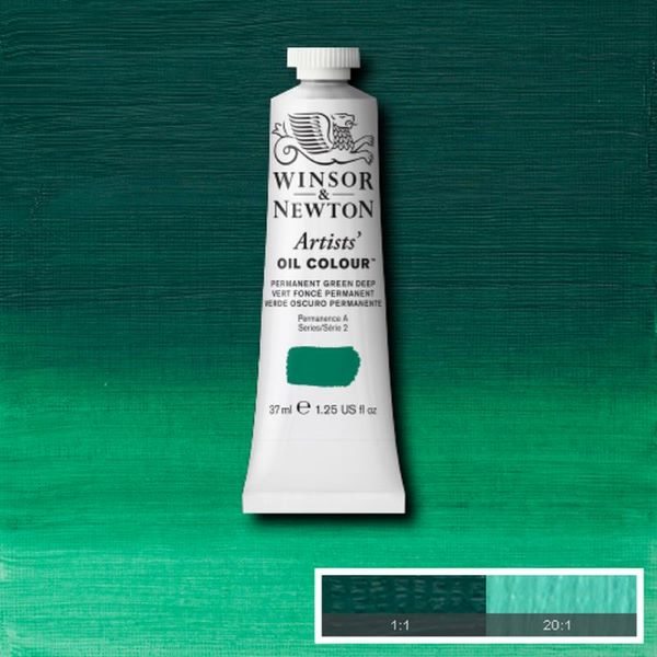 W&N Artists’ Oil Colour WN ARTISTS’ OIL COLOUR 37ML PERM GREEN DEEP - SER 2