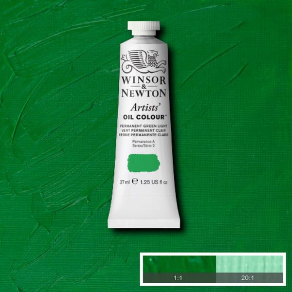 W&N Artists’ Oil Colour WN ARTISTS’ OIL COLOUR 37ML PERM GREEN LT - SER 2