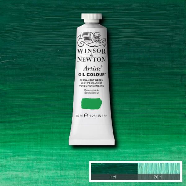 W&N Artists’ Oil Colour WN ARTISTS’ OIL COLOUR 37ML PERMANENT GREEN - SER 2
