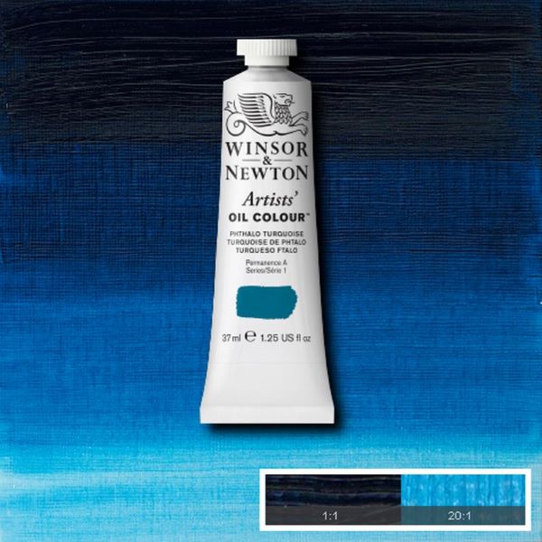 W&N Artists’ Oil Colour WN ARTISTS’ OIL COLOUR 37ML PHTHALO TURQUOI - SER 1