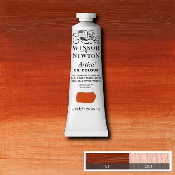 W&N Artists’ Oil Colour WN ARTISTS’ OIL COLOUR 37ML TRANSPARENT RED OCHRE - SER 1