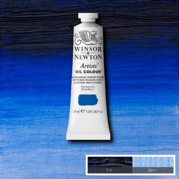 W&N Artists’ Oil Colour WN ARTISTS’ OIL COLOUR 37ML ULTRAMARIN GREEN SHADE - SER 1