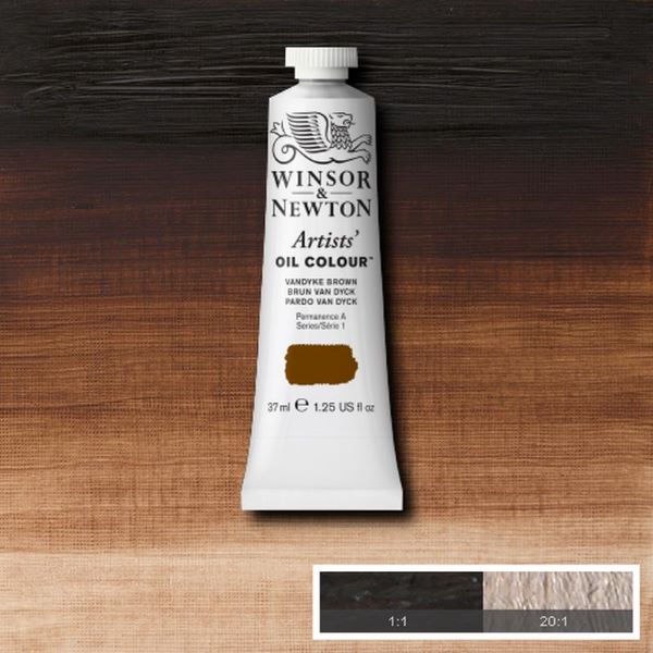 W&N Artists’ Oil Colour WN ARTISTS’ OIL COLOUR 37ML VANDYKE BROWN - SER 1