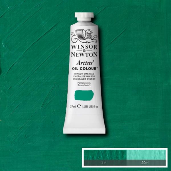 W&N Artists’ Oil Colour WN ARTISTS’ OIL COLOUR 37ML WINSOR EMERALD - SER 2