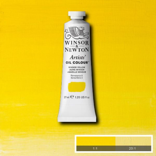W&N Artists’ Oil Colour WN ARTISTS’ OIL COLOUR 37ML WINSOR YELLOW - SER 2