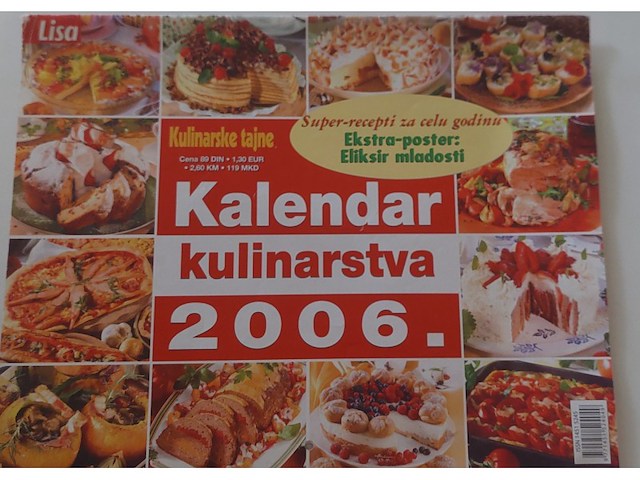 LISA Kalendar kulinarstva 2006 sa receptima