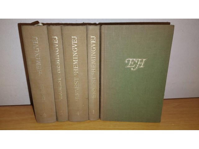 Ernest Hemingvej 1- 5 Nepotpun Komplet Sabrana dela