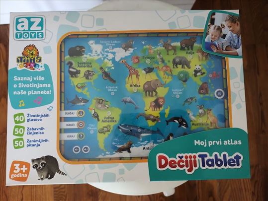 Deciji tablet moj prvi atlas sa zvukom-novo