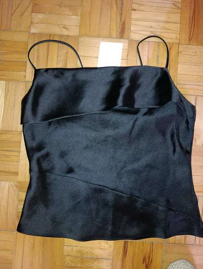 ZARA satenski top sa bretelama NOVO