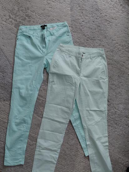 Letnje pantalone u mint boji 2 para