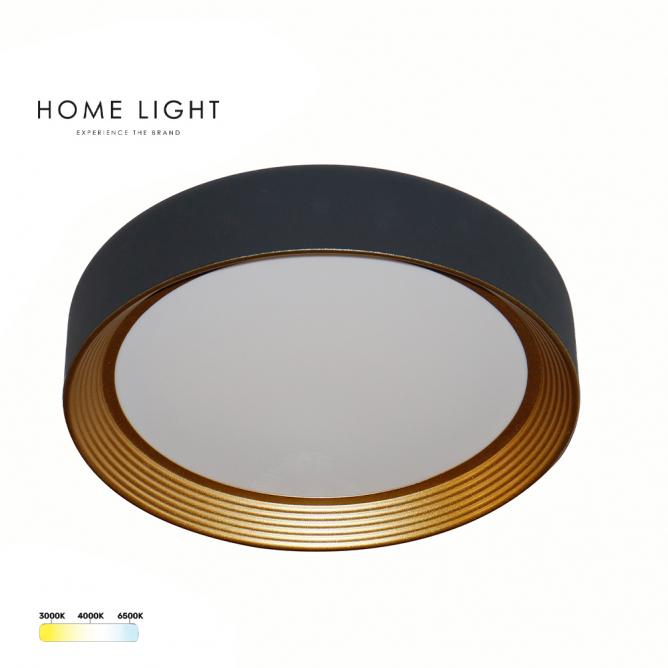 1 SOLEA 65 LED PLAFONJERA 30W CCT CRNA/ZLATO 202483