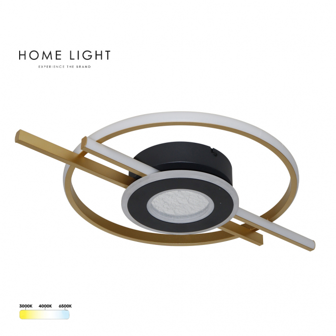 1 SOLEA 83 LED PLAFONJERA 30W CCT CRNA/ZLATO 202495