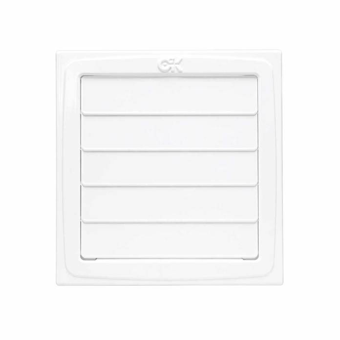 Gravitaciona ventilaciona rešetka 150x150/125 mm bela