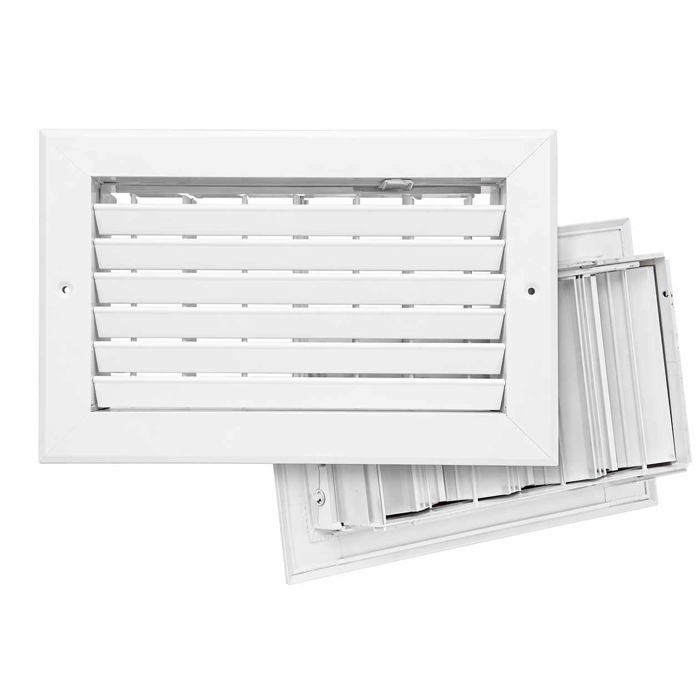 Aluminijumska zidna ventilaciona rešetka 275x150 mm sa regulatorom protoka