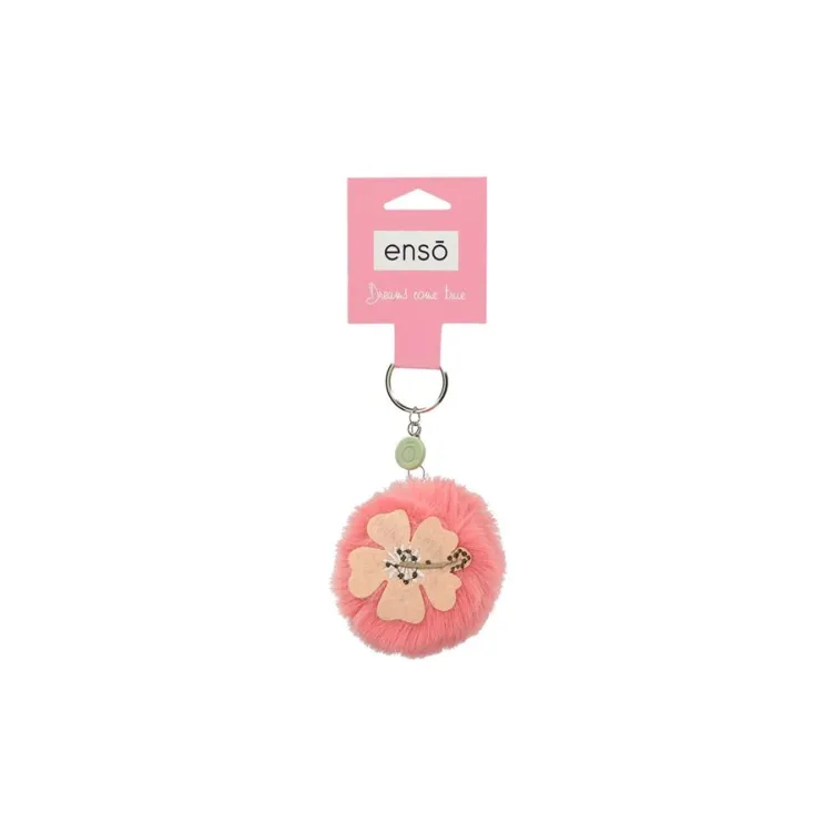 ENSO FLUFFY CHARMS dečiji privezak - koralna