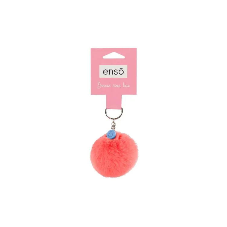 ENSO FLUFFY CHARMS dečiji privezak - koralna