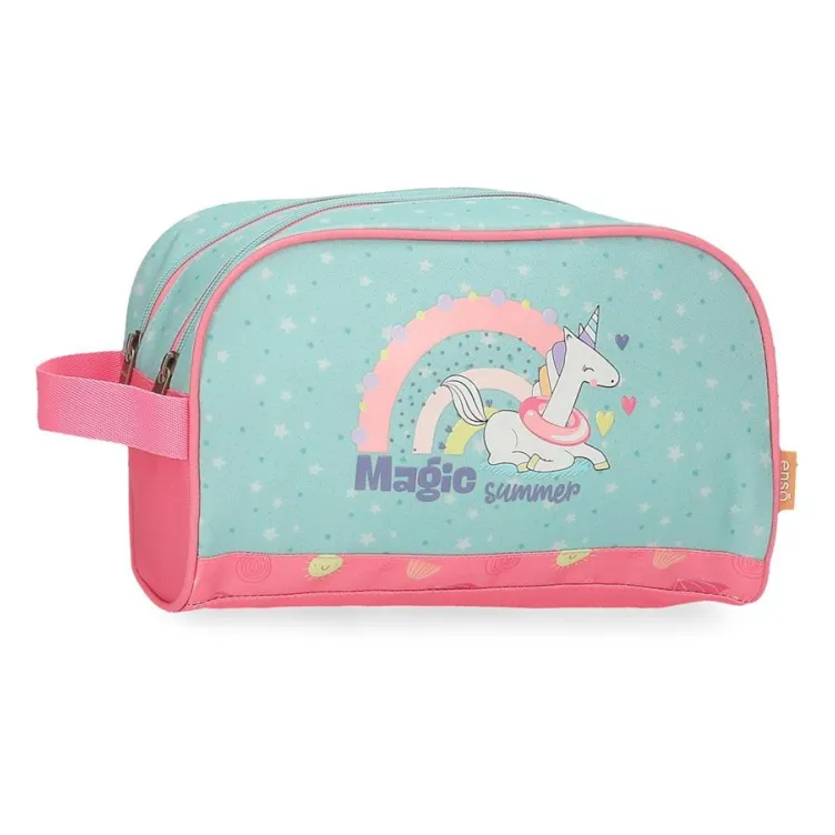 ENSO MAGIC SUMMER dečiji neseser sa 2 pregrade - pink