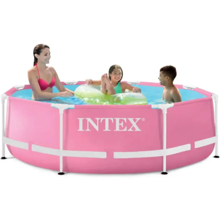 Intex Bazen Pink Metal Frame 2.44mx76cm 28290NP