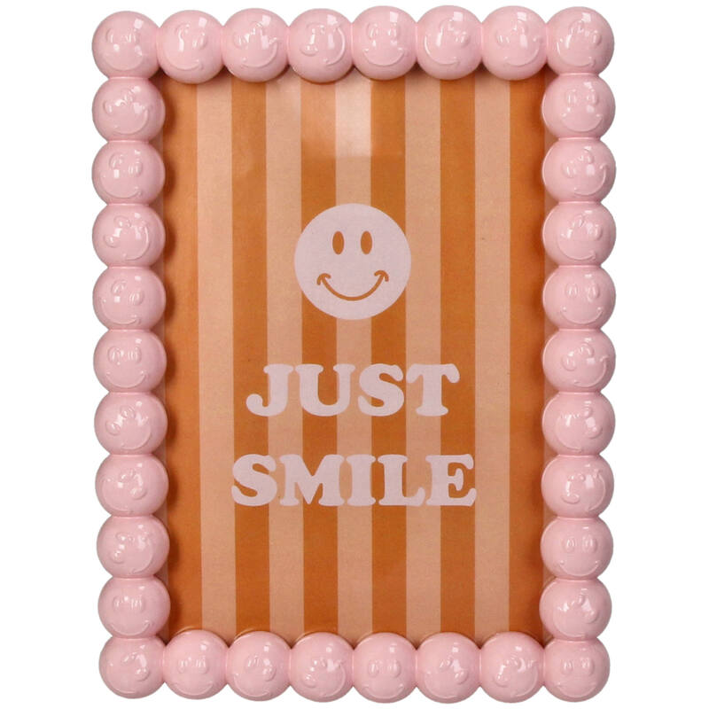 RAM ZA SLIKE – Photo Frame Smiley Polyresin Pink 13x18cm