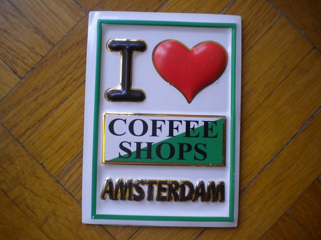 AMSTERDAM coffee shop, magnet za frizider (13)