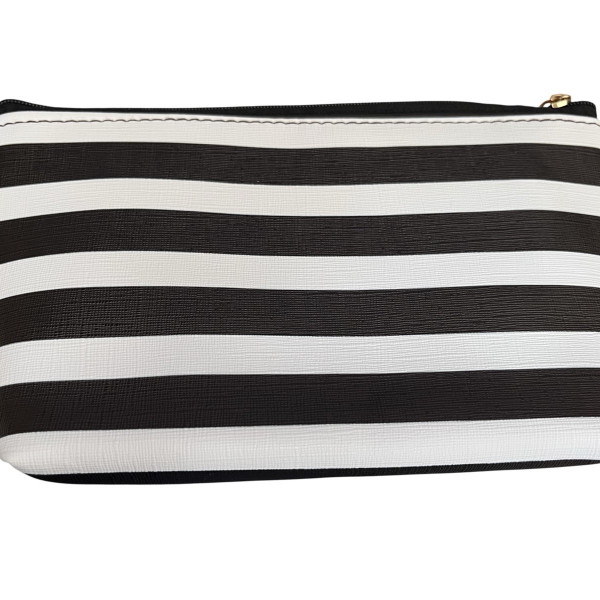 Be Cute neseser sa prugama crno beli 21*13*7cm