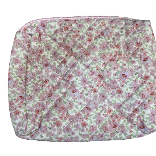 Be Cute neseser roze sa cvetićima 26*17*8cm