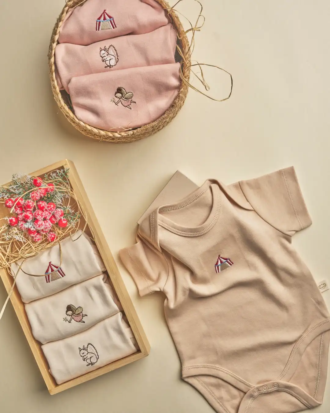 Set od tri bodića kratkih rukava Fairy 3/1