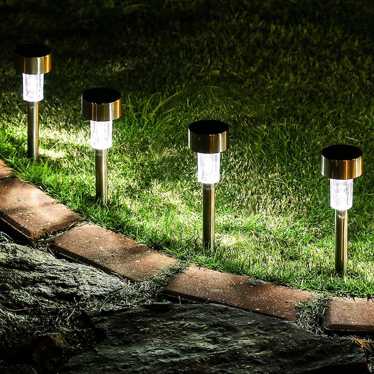 Solarne lampe za dvorište 10 kom – LED baštenska rasveta na solarni pogon
