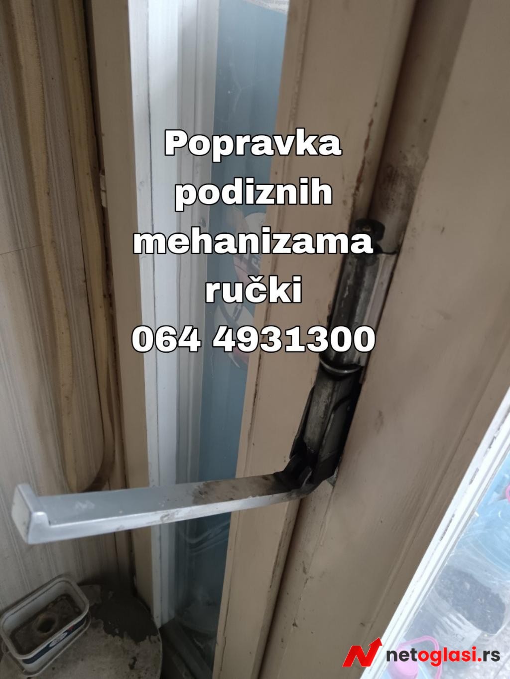 Popravka podiznih rucki balkonskih vrata