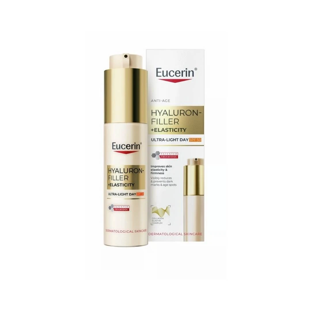 Eucerin® HYALURON-FILLER+ELASTICITY Ultralagana Dnevna Nega SPF50 50 mL
