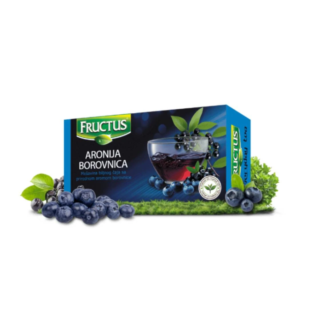 Fructus® Everyday Čaj Aronija Borovnica 20 Kesica