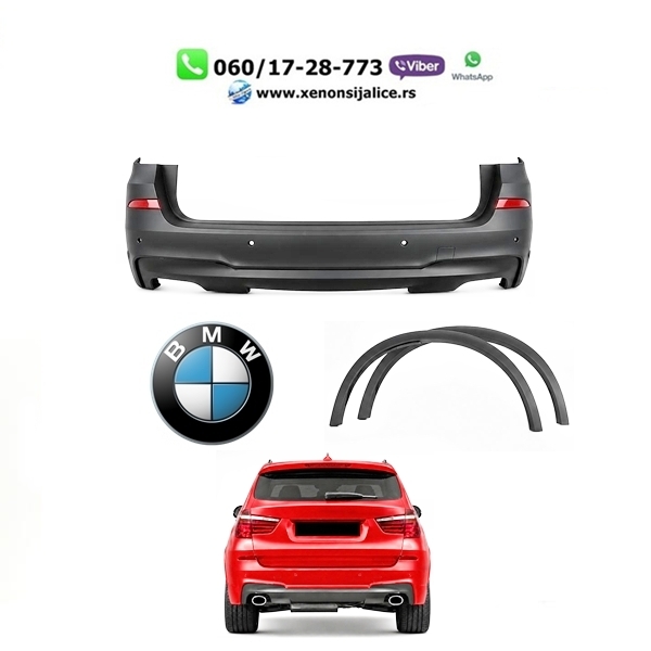BMW X3 F25 14-18 ZADNJI BODY KIT M