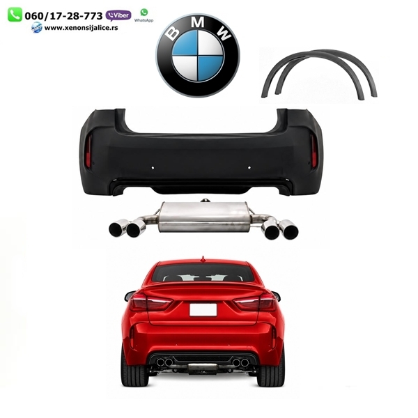 BMW X6 F16 14-19 ZADNJI BODY KIT M