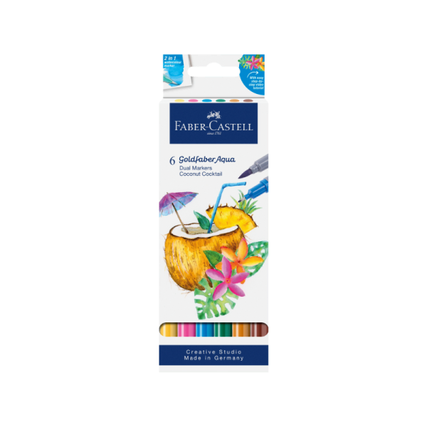 Goldfaber Aqua Dual flomaster Faber-Castell Coconut 1/6
