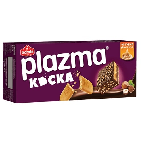 Plazma kocka prelivena mlačnom čokoladom vafel proizvod 135g