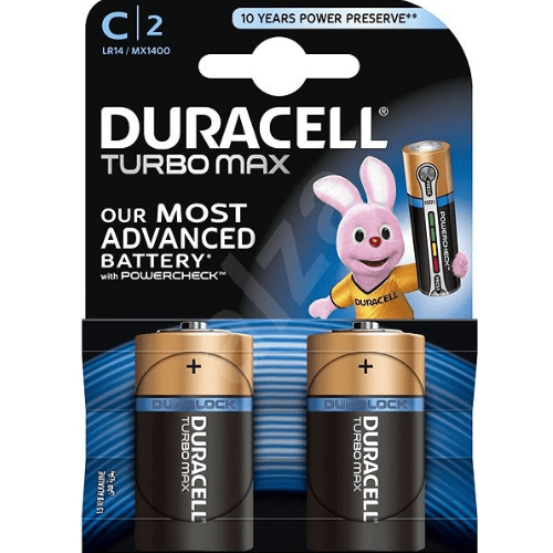 Alkalna baterija C (LR14) Duracell Turbo max