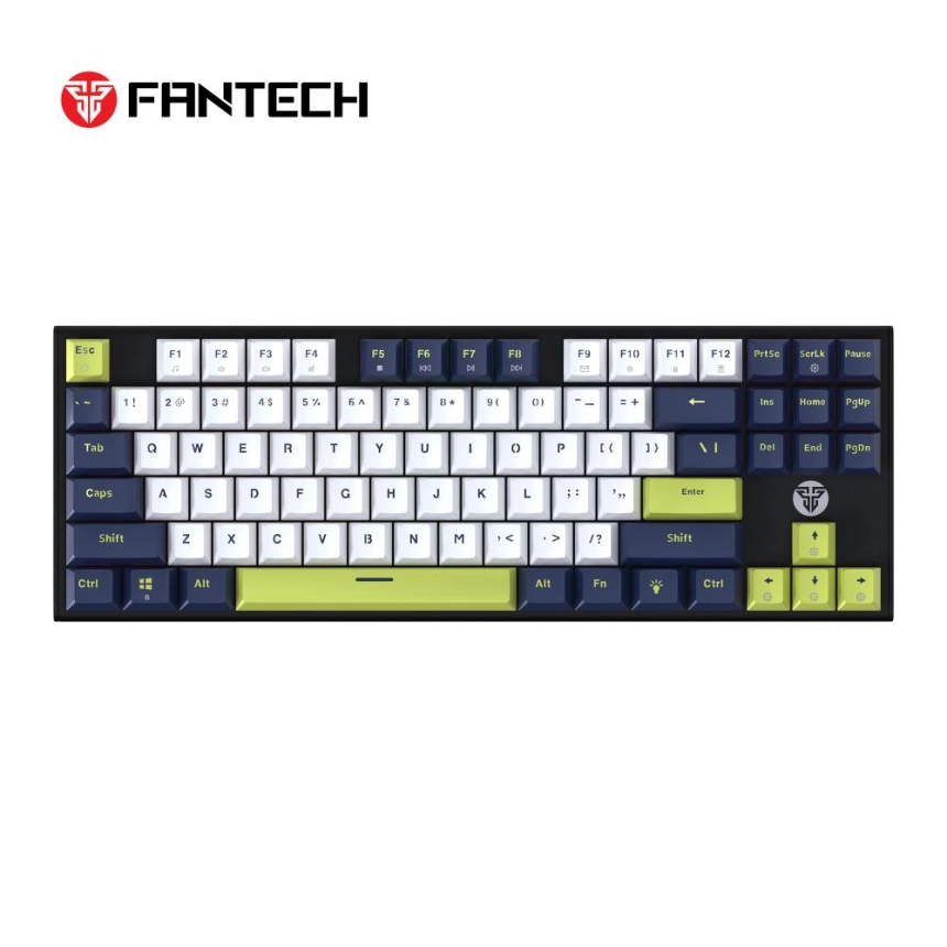 Tastatura Mehanicka Gaming Fantech MK877S RGB Atom 87S Mori bela (rosie switch)
