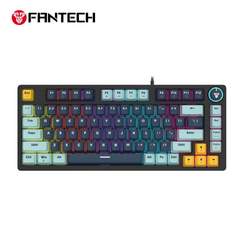 Tastatura Mehanicka Gaming Fantech MK875V2 RGB Atom 81 Mizu Navy (Taro switch)